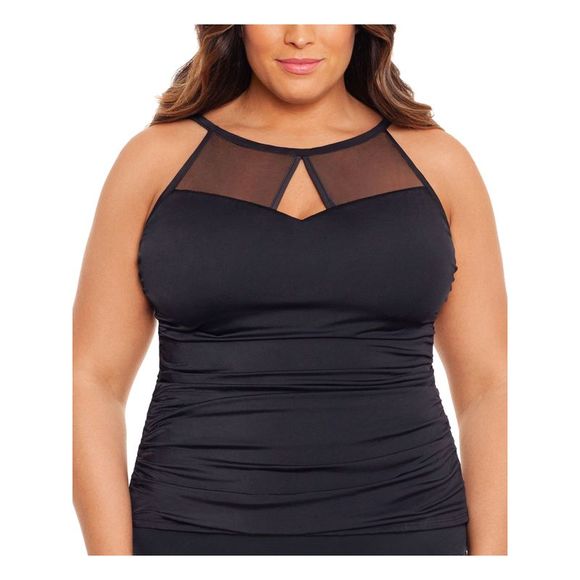 Swim Solutions | Swim | Swim Solutions Womens Black Stretch Mesh ...